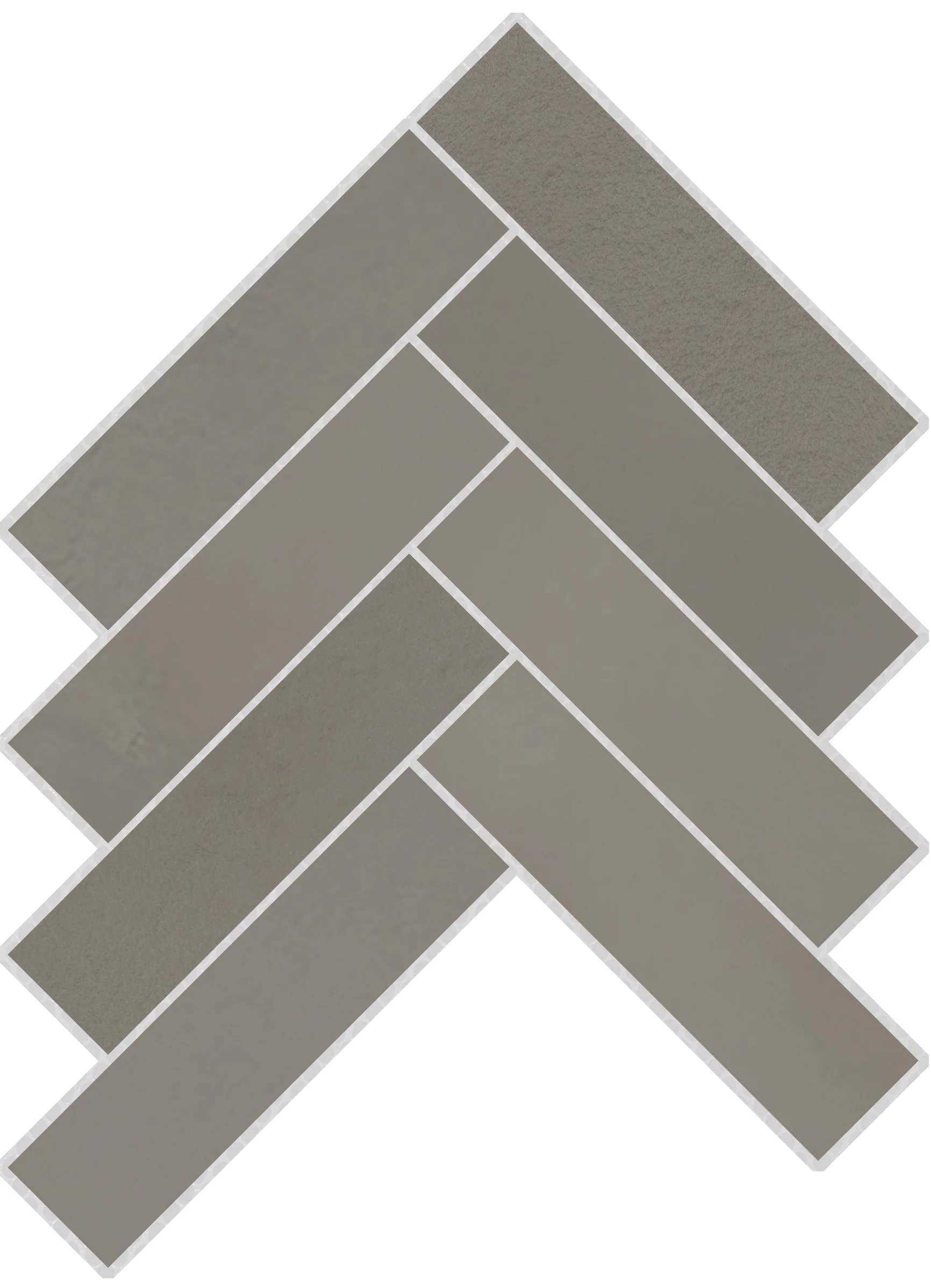 Ironworx- 3" x 12" Herringbone Solid Mesh Glazed Porcelain Tile by ...